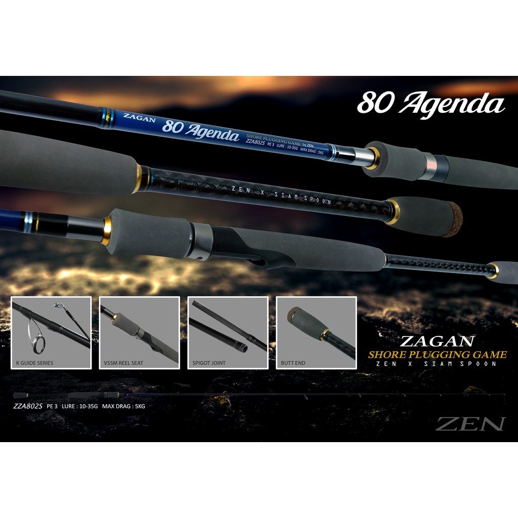 ZAGAN 80 AGENDA Spinning Rod | Shopee Malaysia