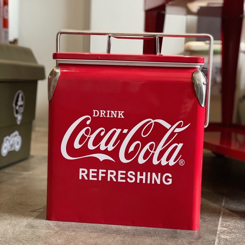 Coca Cola Vintage Metal Cooler Box | Shopee Malaysia