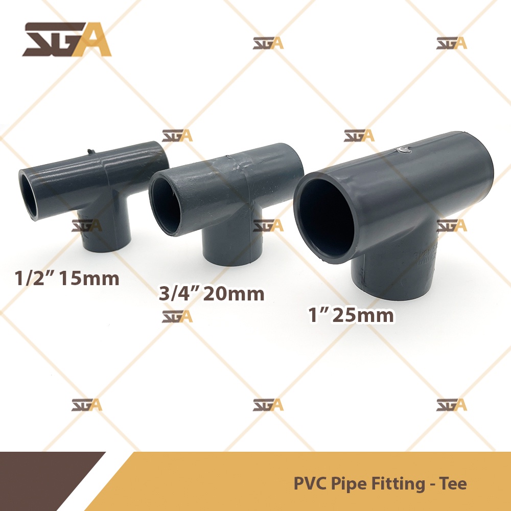 15MM 20MM 25MM PVC PIPE FITTING PENYAMBUNG PAIP PVC SOCKET ELBOW TEE VALVE SOCKET PT SOCKET PT ...