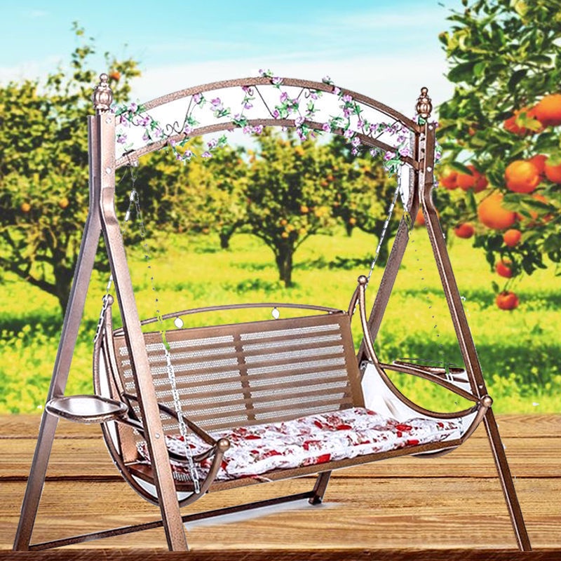 outdoor garden chair Double swing chair Home garden indoor adult ...