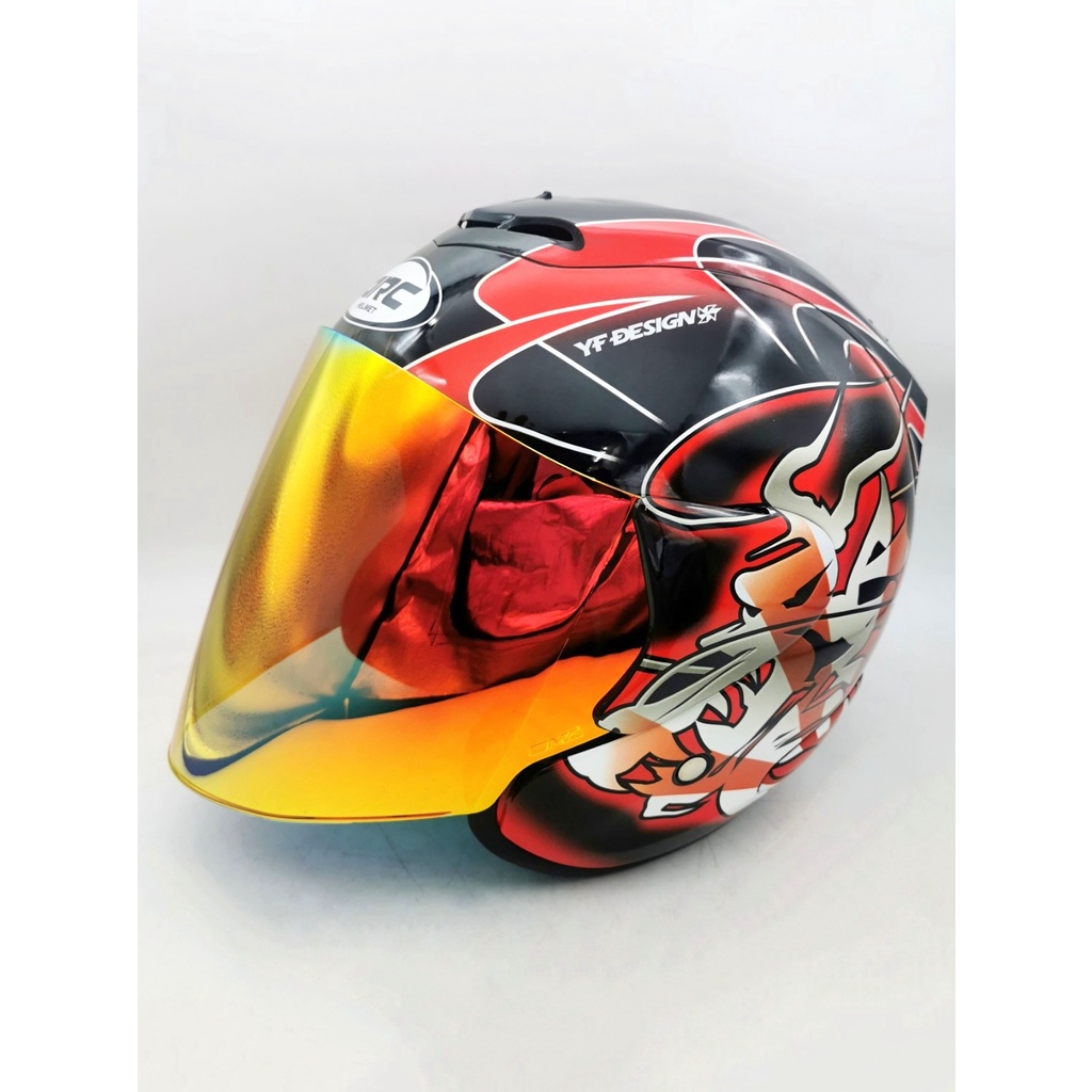 ARC DRAGON RED HELMET RITZ OPEN FACE NAGA YF-2 NAGA Accessories RSX150 ...
