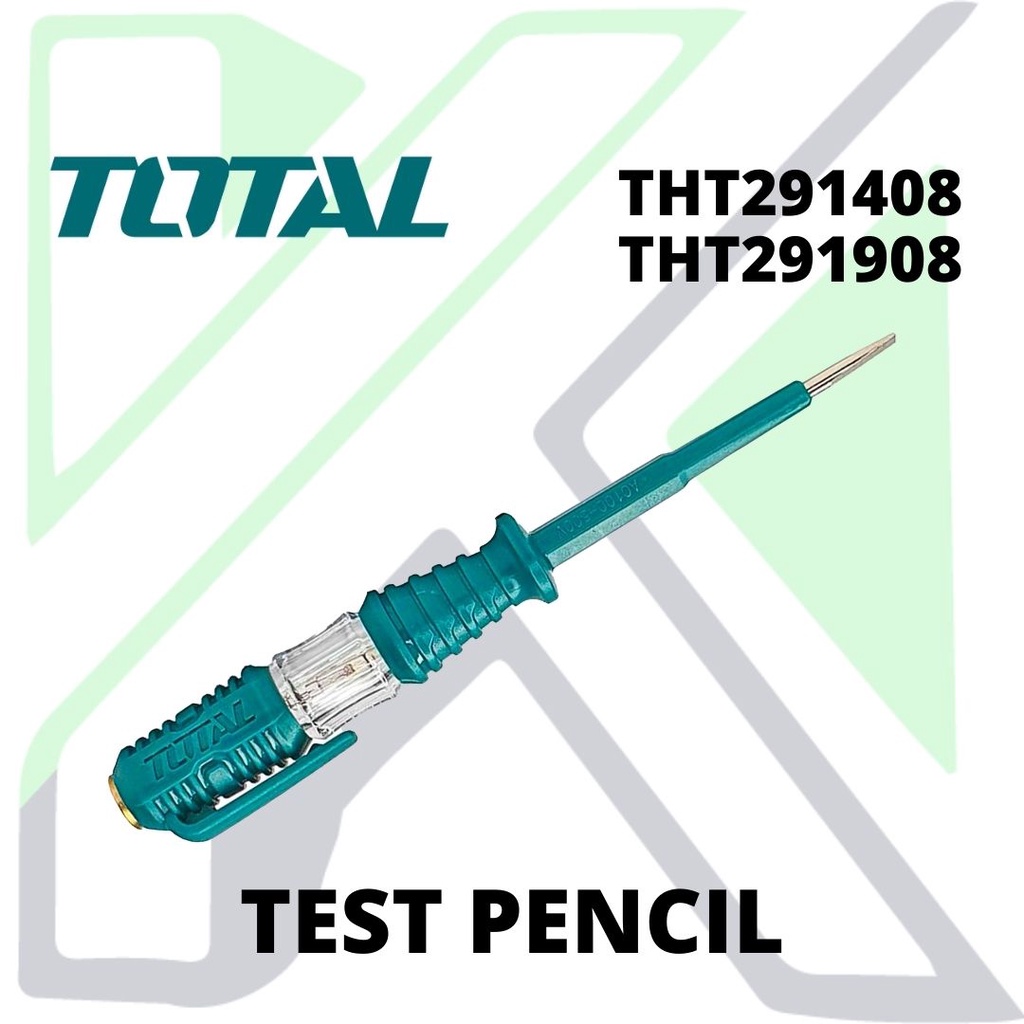 【TOTAL】AC 100-500V Test Pencil / Pen TH291408 / THT291908 ⚡ [Pen Uji ...