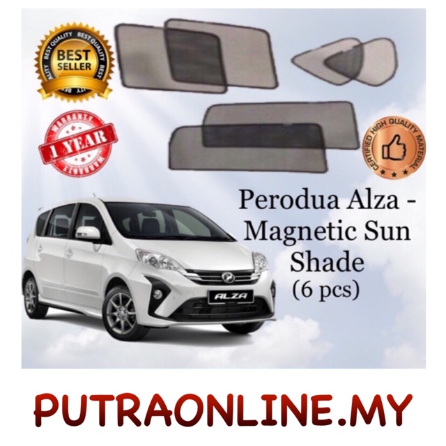 Perodua Alza - Magnetic Sunshade (6pcs) | Shopee Malaysia