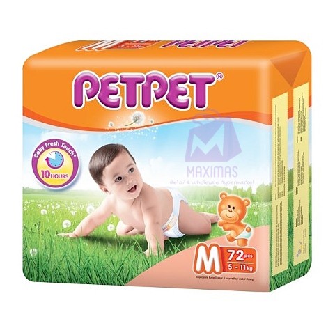 PetPet Tape Diapers Mega Pack Pampers Diaper S M L XL | Shopee Malaysia