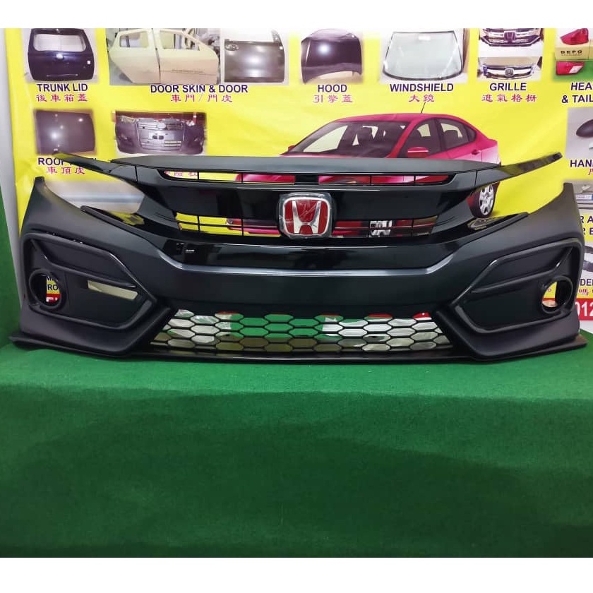HONDA CIVIC TBA/TEA/FC/FK7 TYPE SI FRONT BUMPER & REAR BUMPER WITH ...