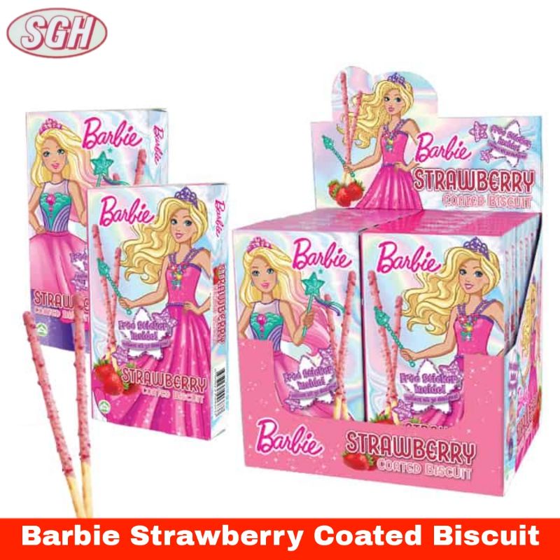 Barbie Transformers Coated Biscuit Chocolate & Strawberry 1pcs | Shopee ...