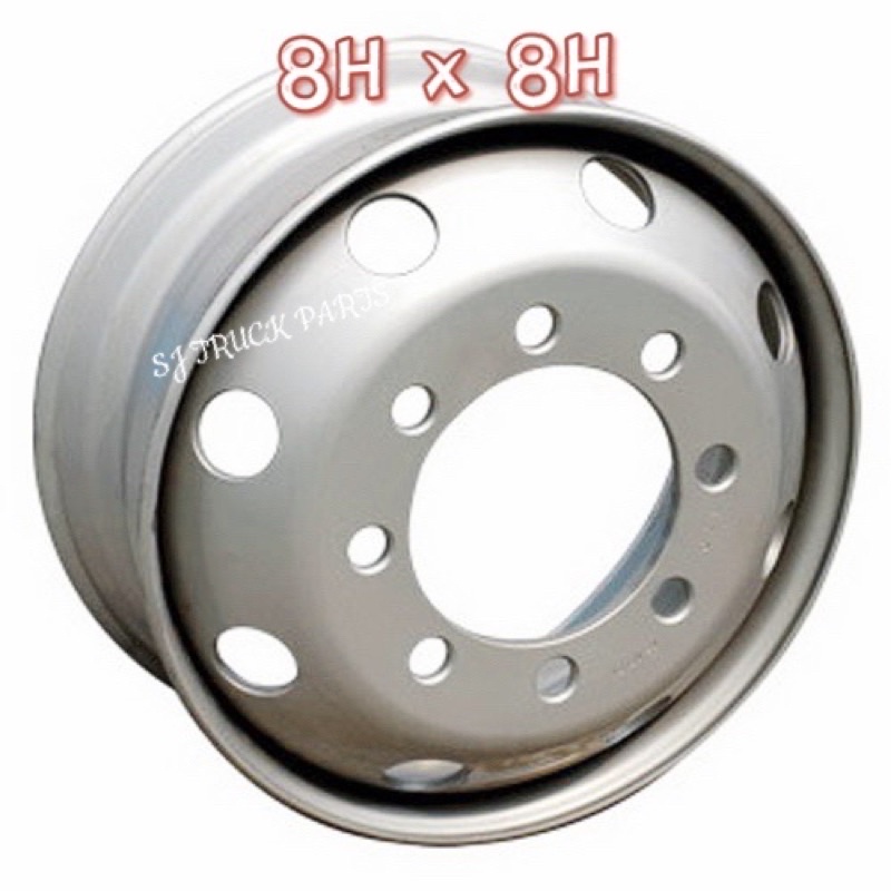 9.00 x 22.5 16mm TUBELESS TIRE RIM IRON HEAVY WHEEL 8HOLE x 8HOLE ...