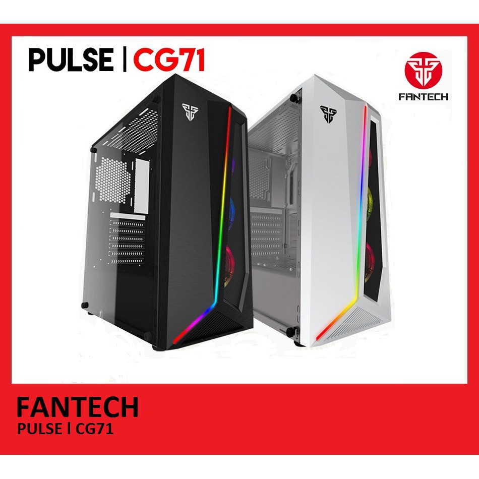 FANTECH PULSE CG71 RGB MIDDLE TOWER CASE - NO INCLUDE POWER SUPPLY ...