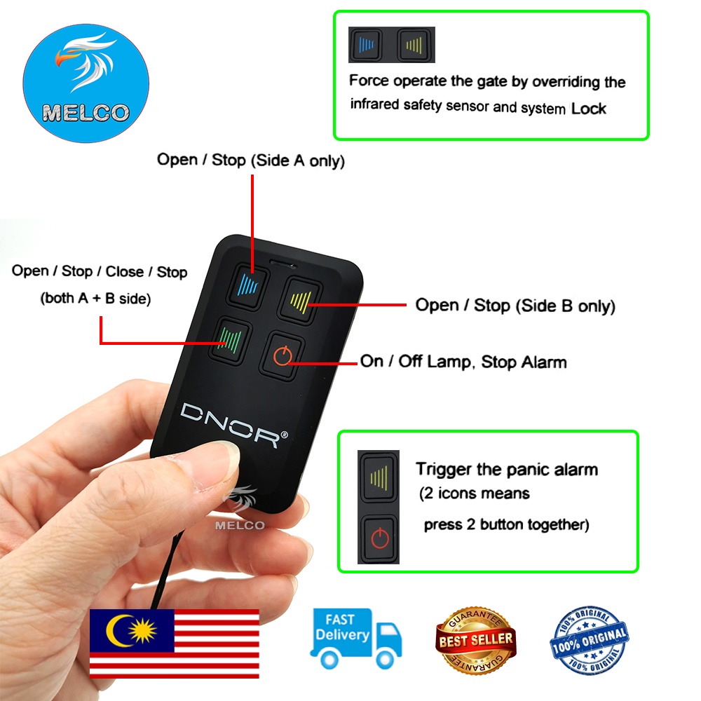 Dnor Turbo 880 Autogate Swing & Folding gate(FULL SET) | Shopee Malaysia