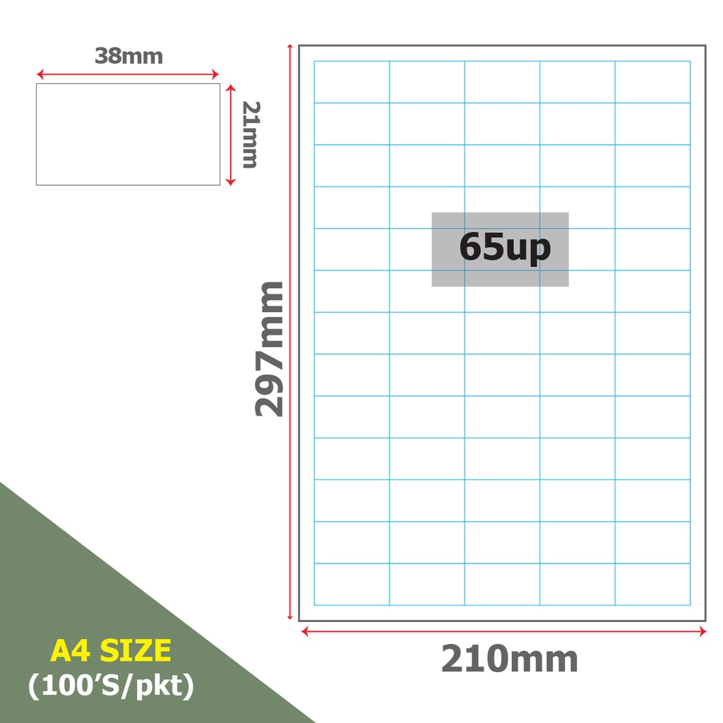 VINMARK SELF ADHESIVE LABEL*A4 SIZE*READY STOCK* | Shopee Malaysia