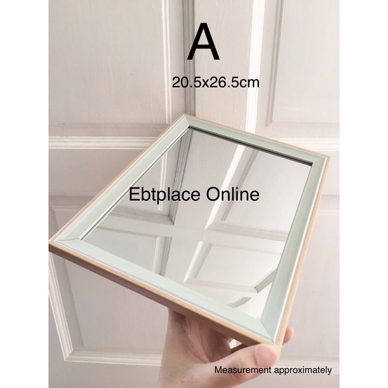 2PCS Frame Mirror Wall Deco Wall Art/ Bingkai Cermin Hiasa Dinding ...