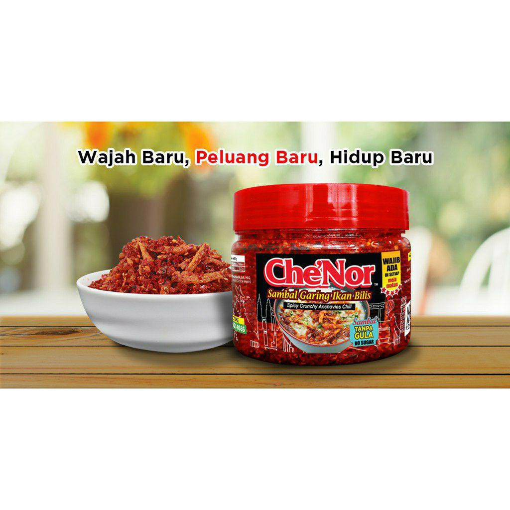 NEW PACKAGING 100% ORIGINAL SAMBAL GARING CHE NOR EXTRA IKAN BILIS ...