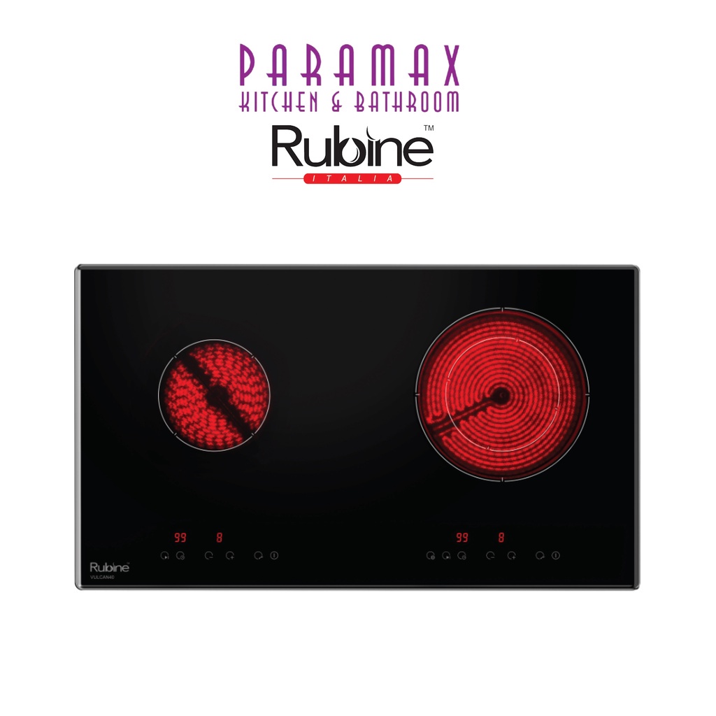 RUBINE Vitroceramic-Hob RCE-VULCAN40-BL | Shopee Malaysia