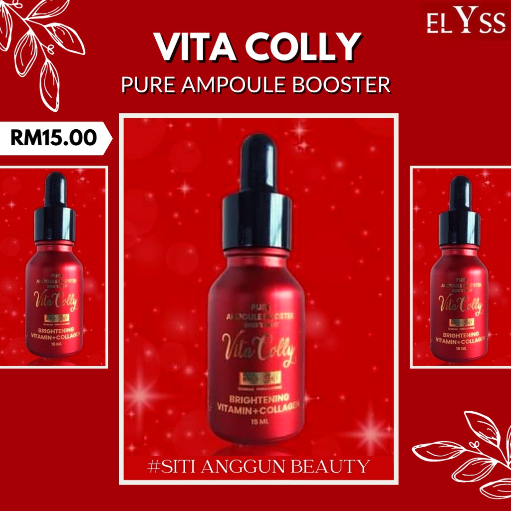 🔥ORIGINAL HQ🔥 ELYSS | VITA COLLY PURE AMPOULE BOOSTER SERUM + FREE GIFT ...