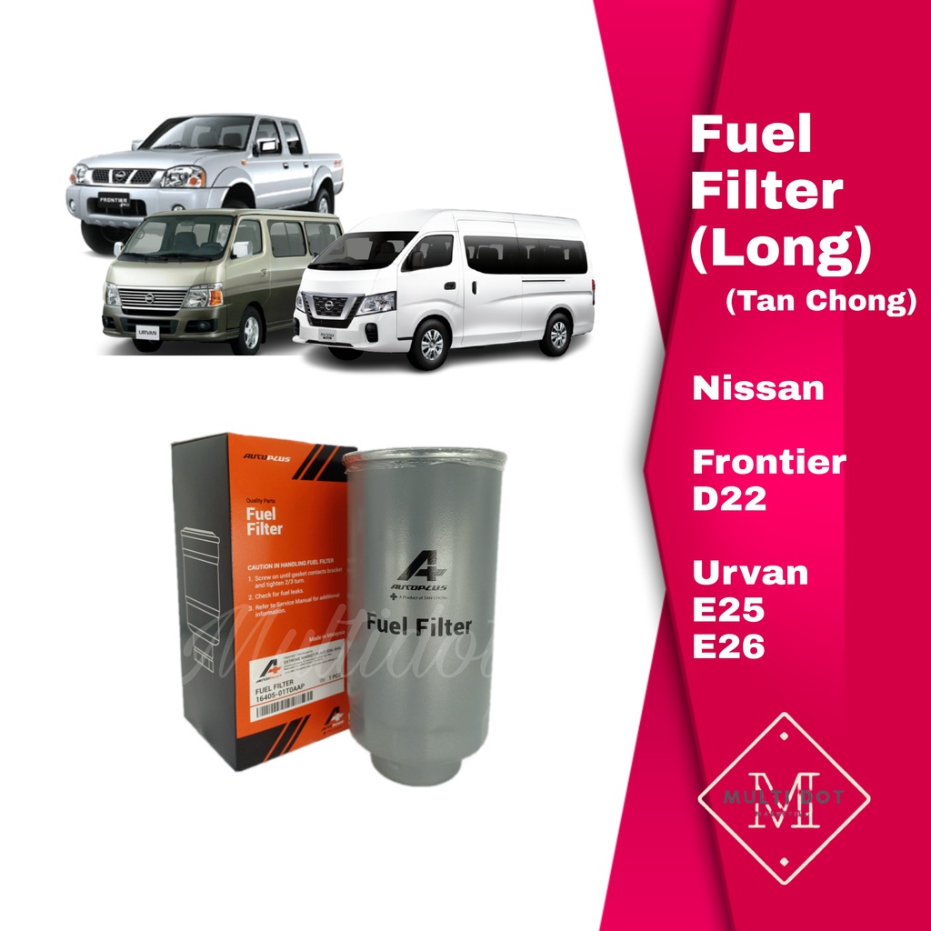 Nissan Fuel DIESEL Filter (Long) 16405-01T0A AP MY Frontier D22 Urvan ...