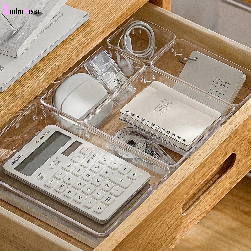 Transparent Acrylic Storage Box Multi-function Drawer Divider Dresser Sundries Bathroom ...