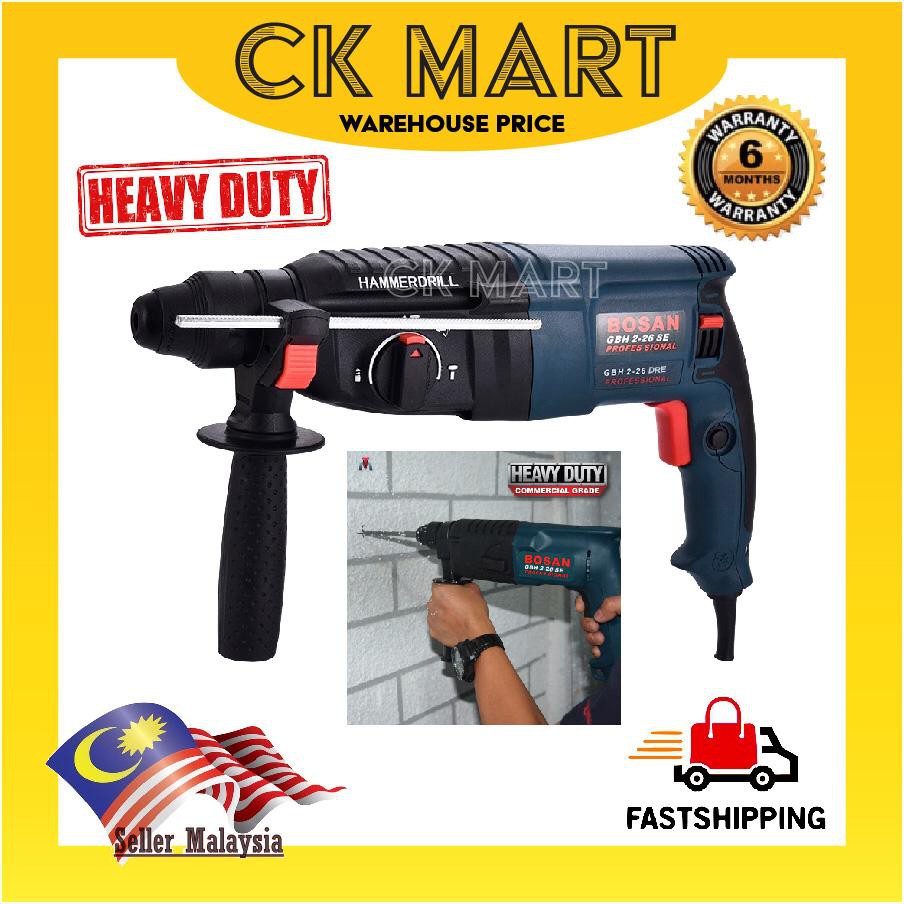BOSAN / MOSTAZ 26MM 800W DRE ELECTRIC ROTARY DRILL HAMMER ROTARY SDS ...