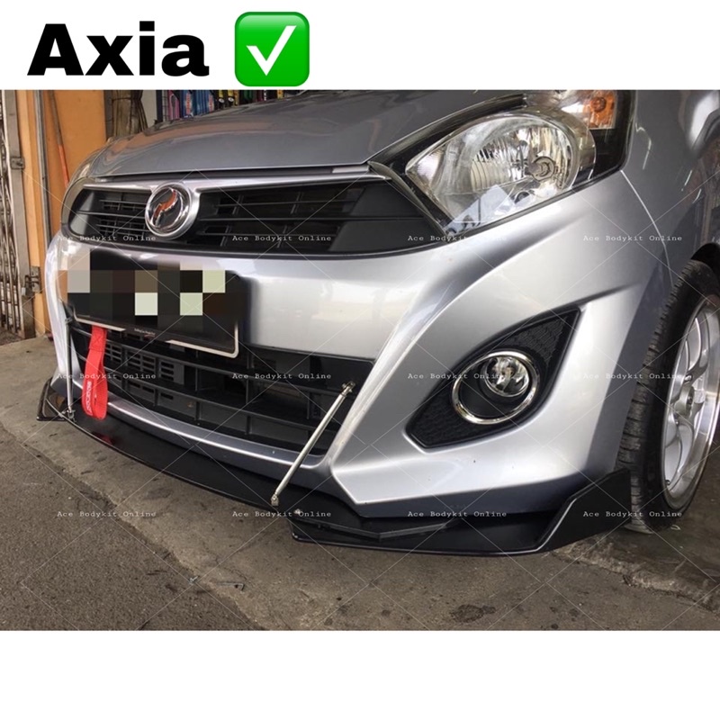 Universal Car Front V Lip Axia Myvi kia all model | Shopee Malaysia