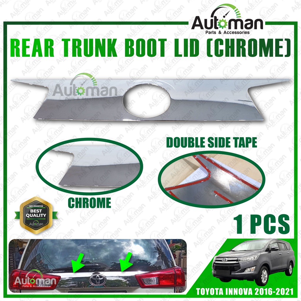 Toyota Innova 2016 - 2018 Car Rear Trunk Boot Lid Car Trunk Chrome ...