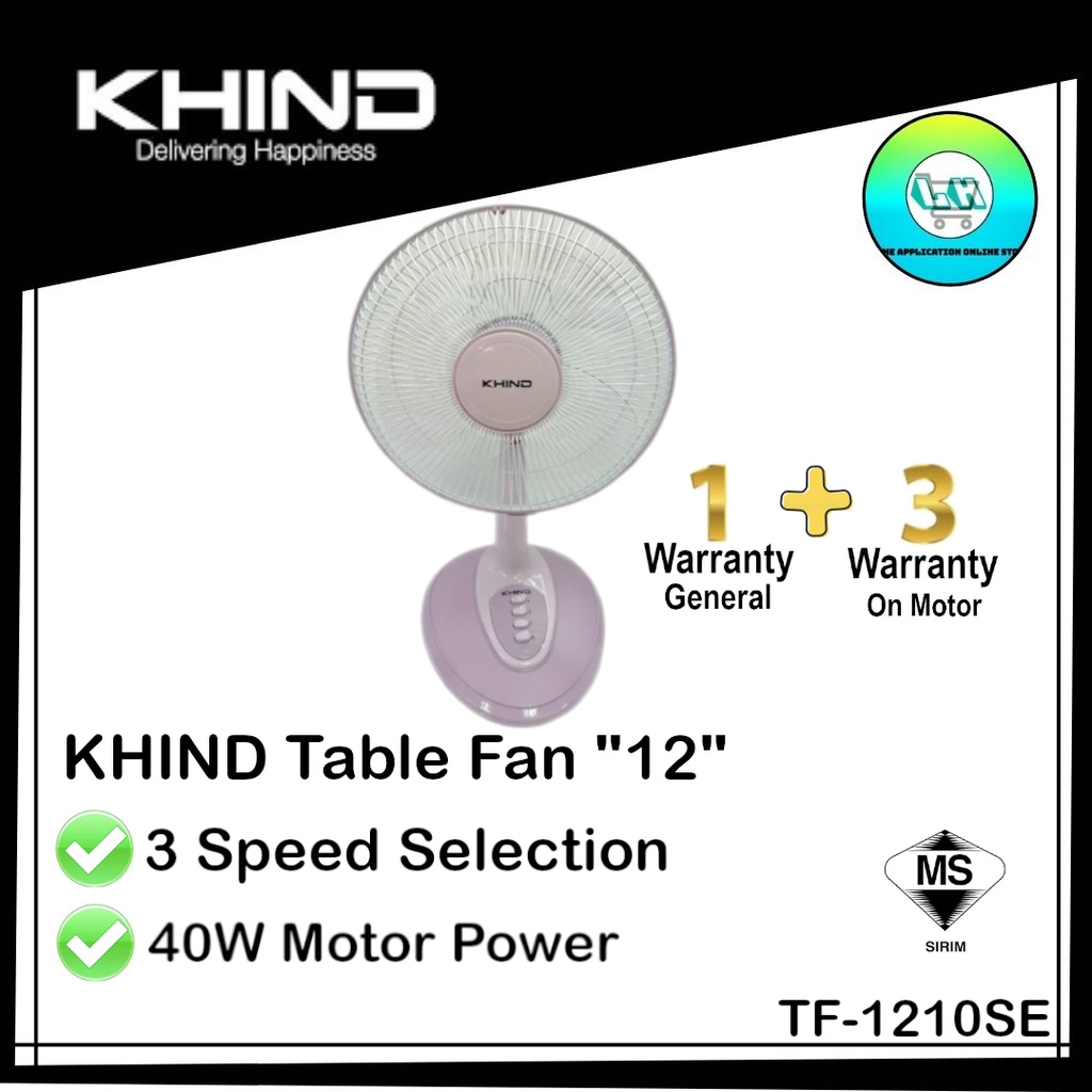 Khind Table Fan "12'" (TF-1210SE) | Shopee Malaysia
