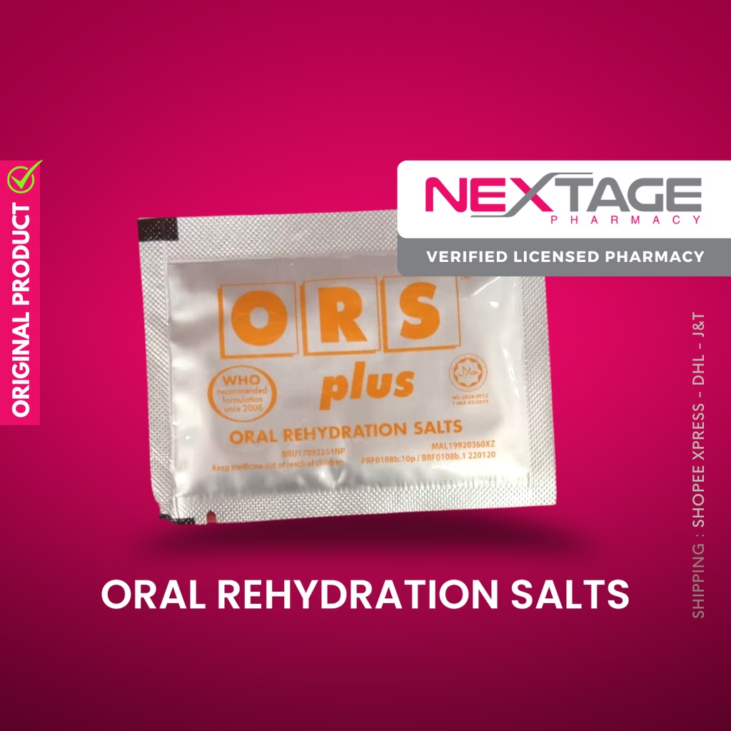 ORS Plus Oral Rehydration Salts - Nextage | Shopee Malaysia