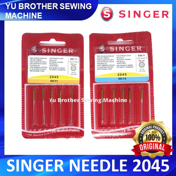 Singer 2045 Ballpoint Needle - Size 11/80, 14/90 | Shopee Malaysia