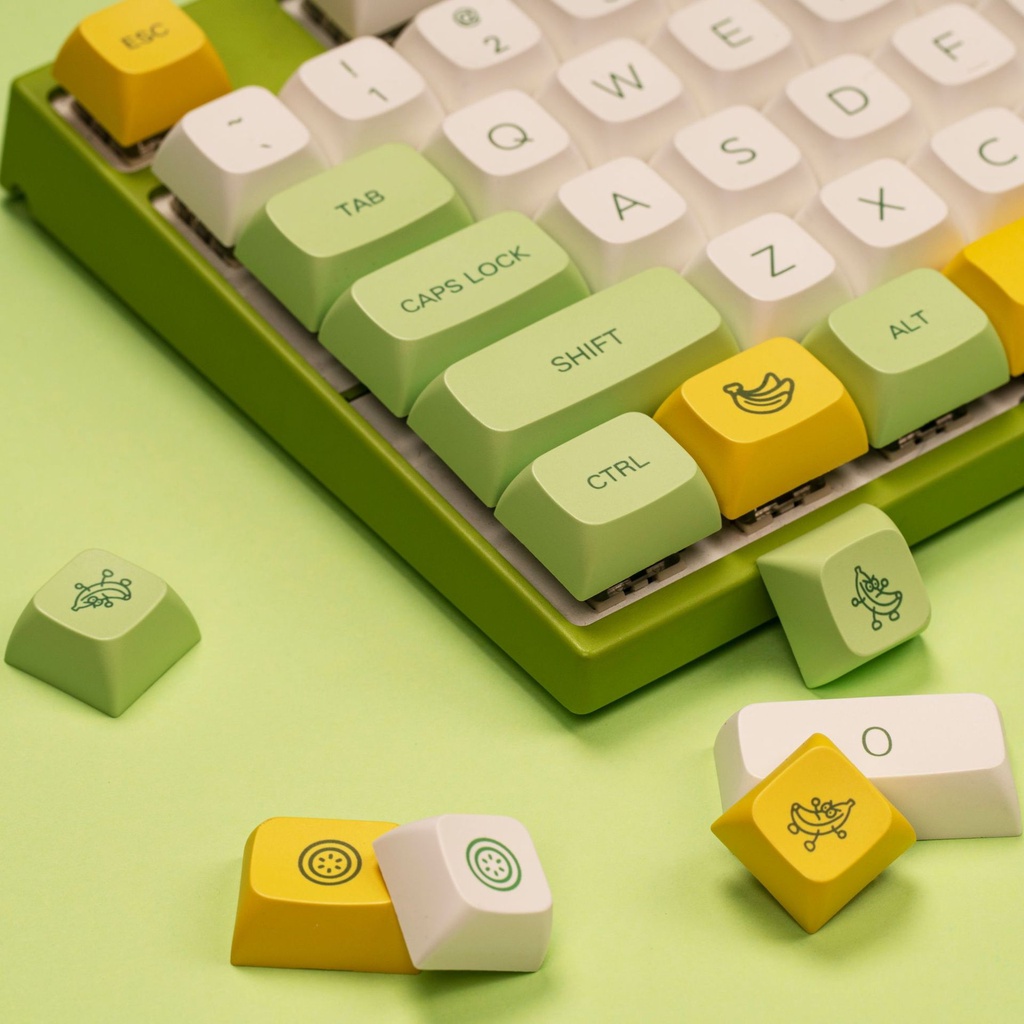 XDA Keycaps Sublimation keycaps137 Keys Honey Milk Keycaps PBT XDA ...