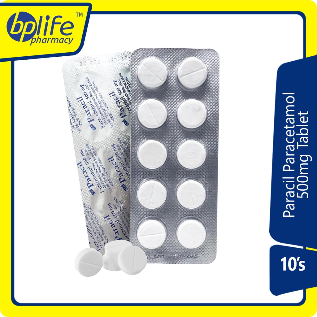 Paracil Paracetamol 500mg Tablet 10s (Strip) | Shopee Malaysia