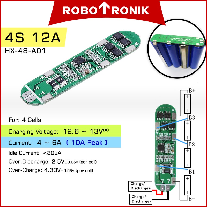 BMS (Battery Management System) Li-ion Lithium Polymer LiPo Protection ...