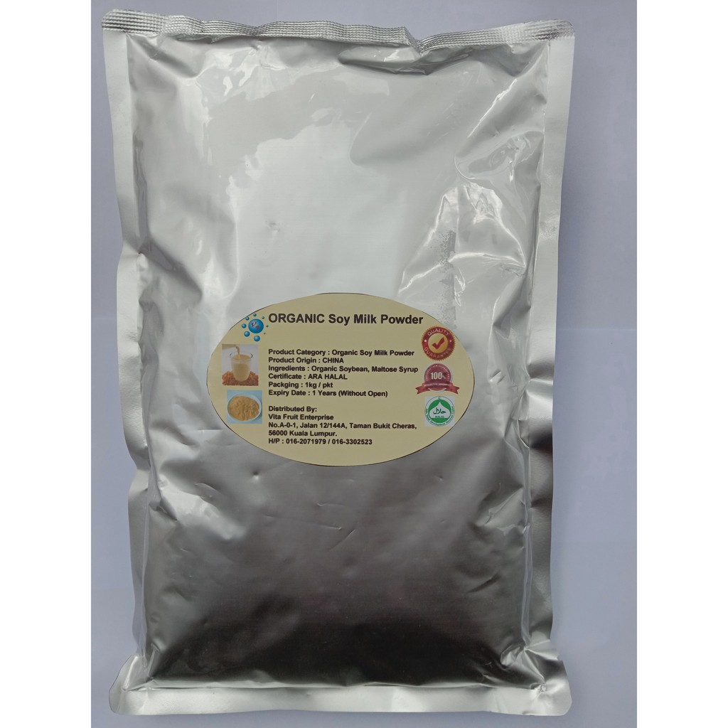 Organic Soy Bean Powder. Serbuk Kacang Soya Organik. Healthy Premium ...