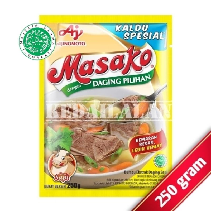 MASAKO Bumbu Kaldu Rasa Daging Lembu 250 gram | Shopee Malaysia