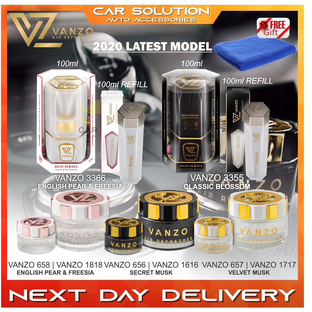 Vanzo Car Gel Duo Series Air Freshener Car Perfume Refresher Carall ...
