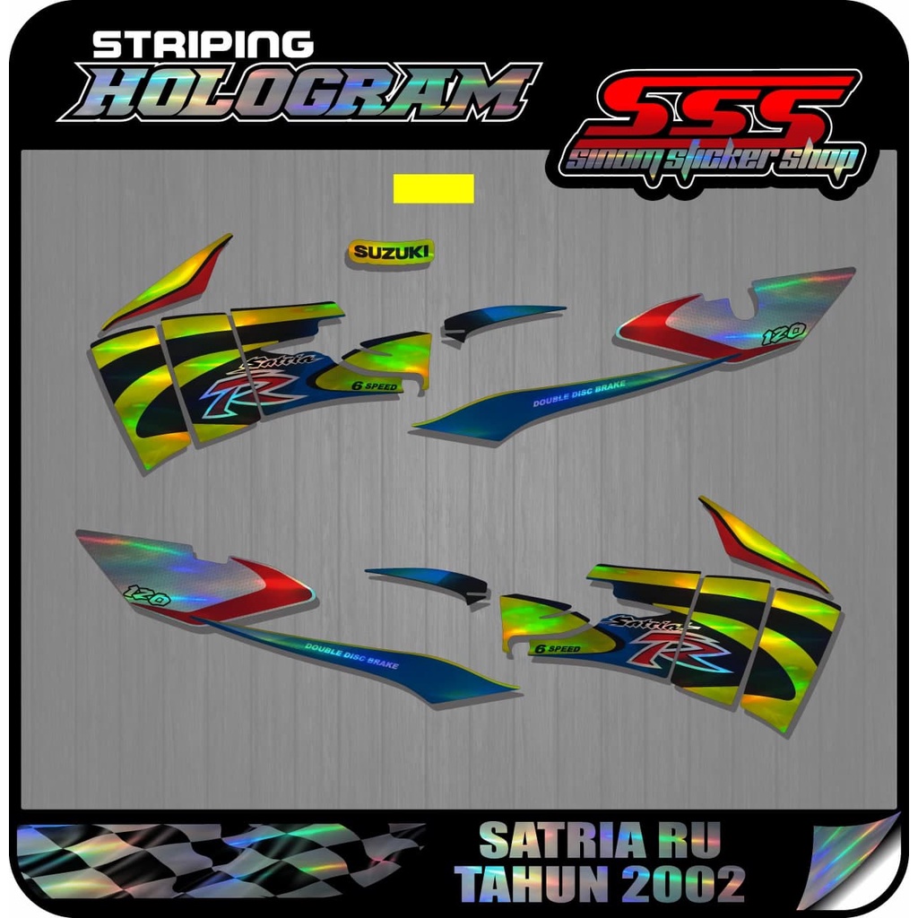 Sticker List Striping Hologram Satria R 2002 Satria Lumba 2 Stroke ...