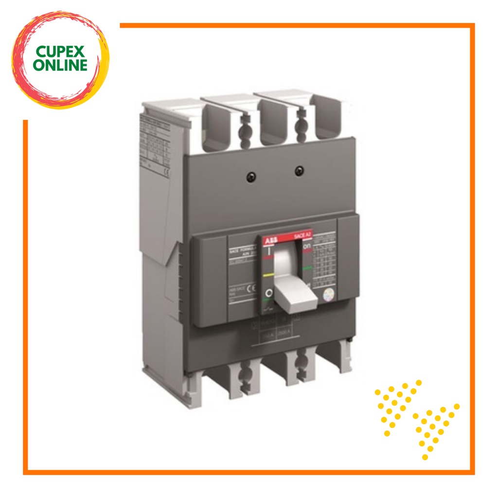 ABB A2C 250 MCCB 250A 125-1250A/160-1600A/200-2000A 3P 25KA TMF (cupex) | Shopee Malaysia