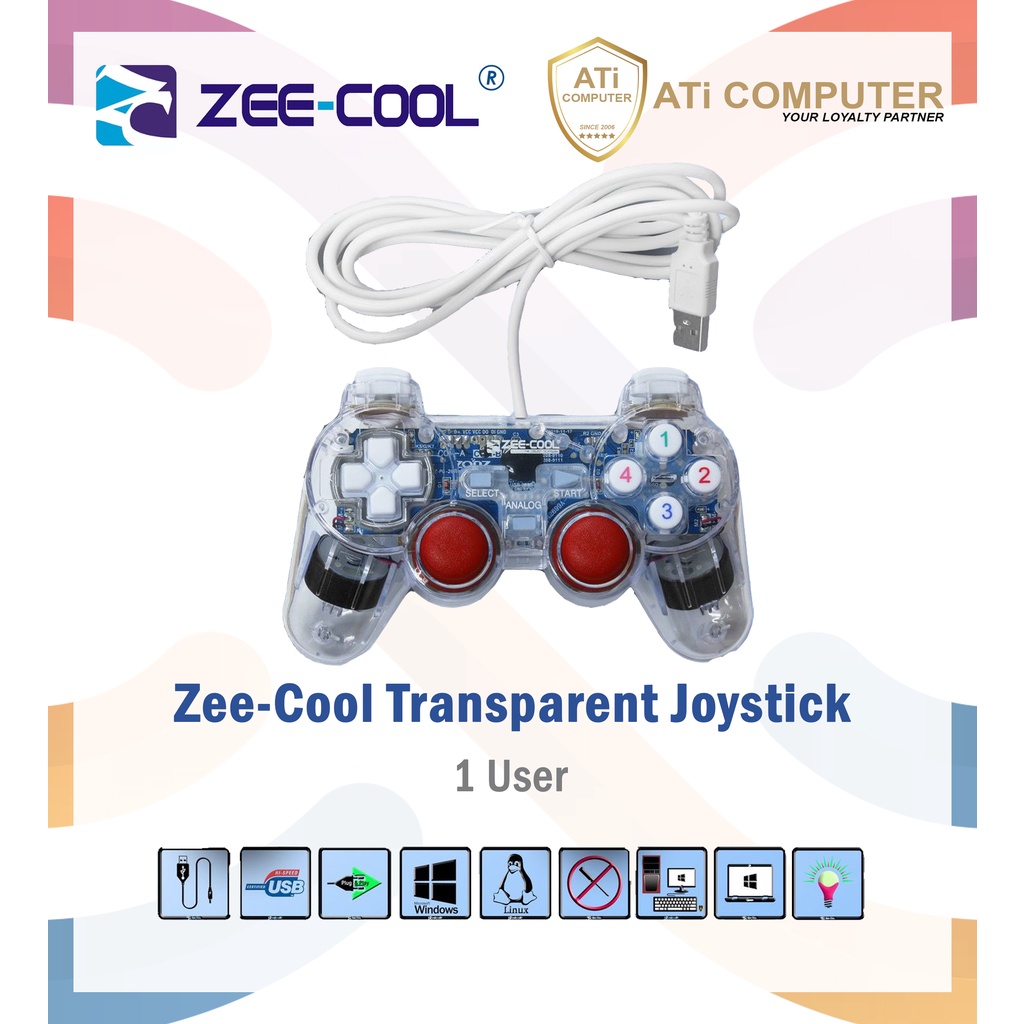 Zee-Cool USB Wired Twin Shock Joystick / Gamepad Controller for PC and ...