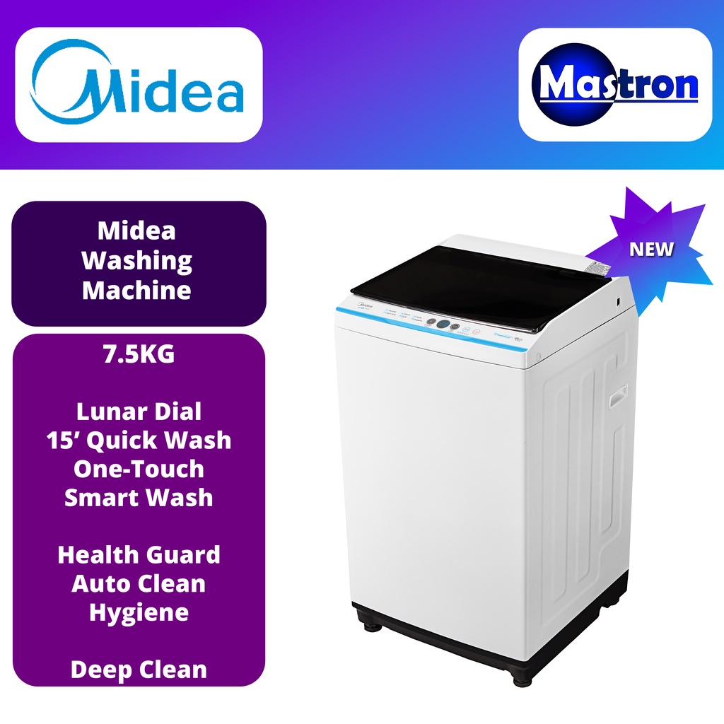 Midea 7.5kg Washing Machine | Mesin Basuh Midea | Top Load Washer Midea ...