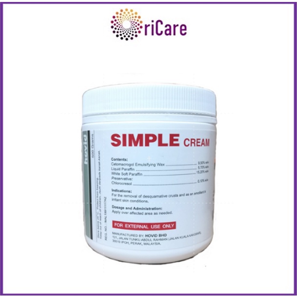 HOVID SIMPLE CREAM 500G | Shopee Malaysia