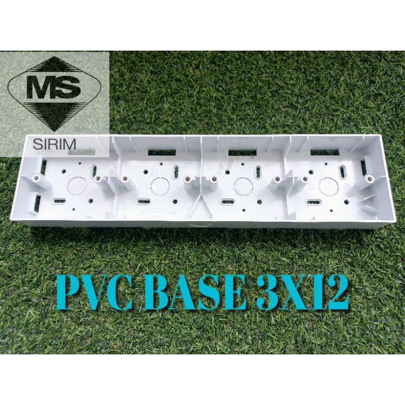 PVC BASE /3X12 /4 GANG OUTLET | Shopee Malaysia