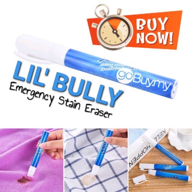 Lil Bully Multipurpose Portable Emergency Stain Eraser Remover Pen ...