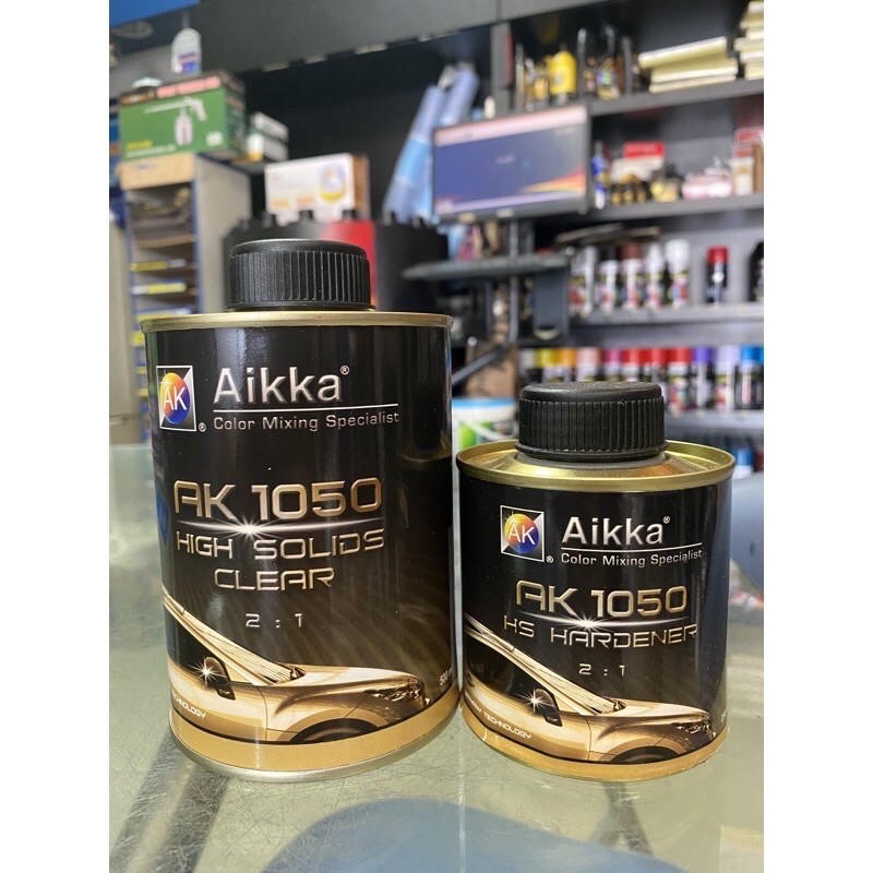 AIKKA 2K 1050 HIGH SOLID PREMIUM HI SOLID CLEAR ( 500ML CLEAR WITH ...