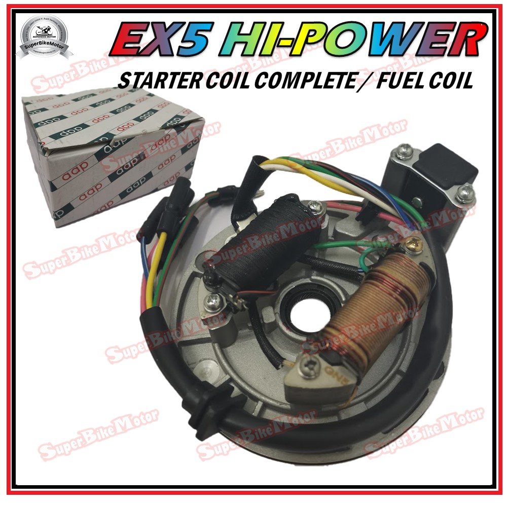 HONDA EX5 HI-POWER - AAP Starter Coil Complete / Fuel Coil with Plate ...