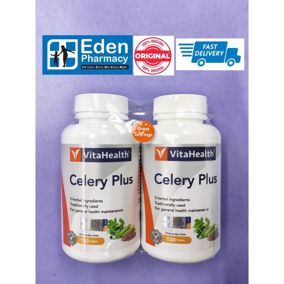 VitaHealth Celery Plus , Vita Health Celery Plus ( 2 x 130's ) | Shopee ...