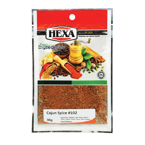 HEXA HALAL Cajun Spice (30g) - Rempah Cajun | Shopee Malaysia