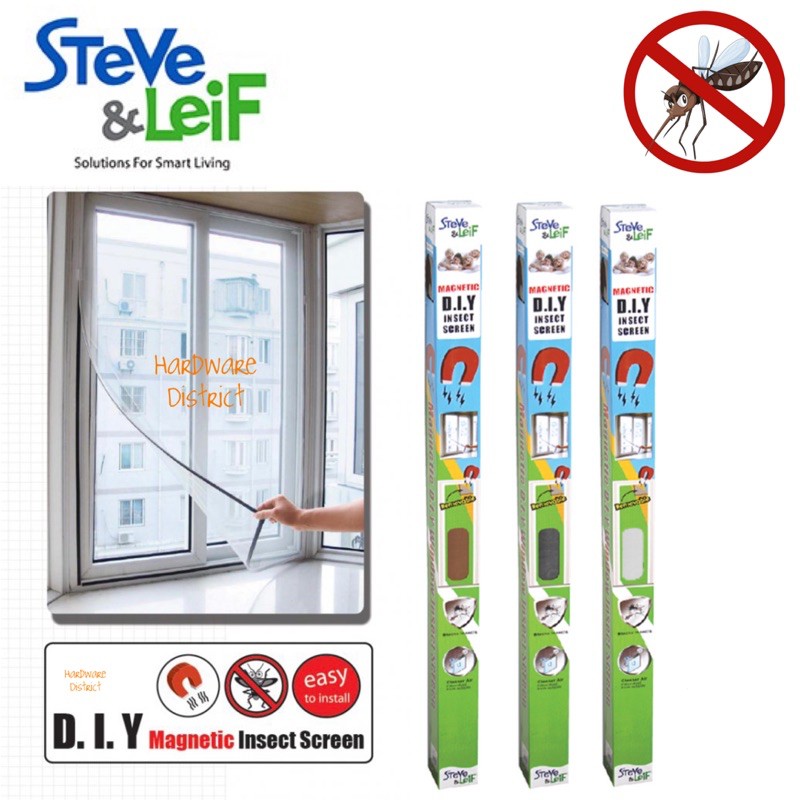 Steve & Leif’s Magnetic DIY Window Insect Screen / Jaring Nyamuk ...