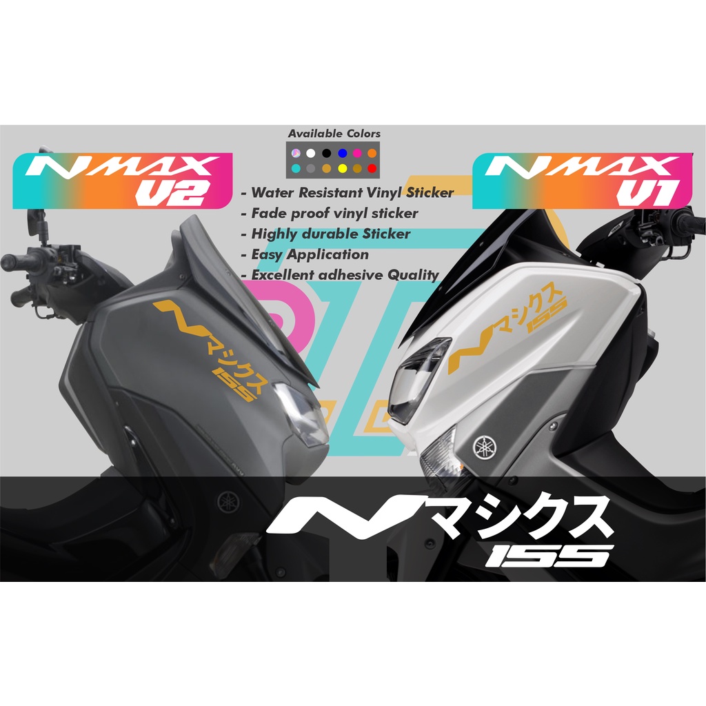 Yamaha Nmax Japanese Logo Sticker Decals | Shopee Malaysia