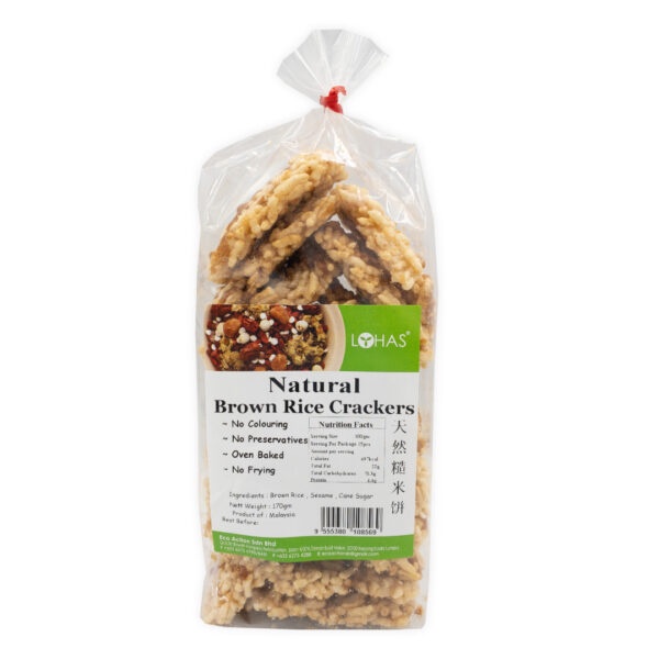 Lohas Natural Brown Rice Cracker 天然糙米饼 170g | Shopee Malaysia