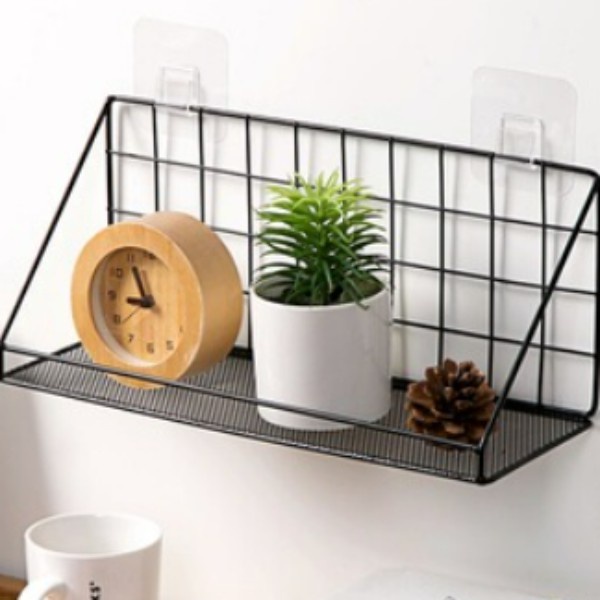 Wall Mount Shelf Rack Home Office Decor Rak Letak Barang Gantung ...