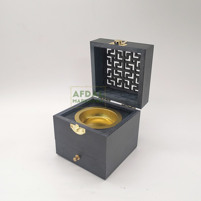 AFDAL ⬛ MABKHARA KIUB HITAM KAYU/OUD BURNER GAYA ARAB/BAKHOOR BURNER ...