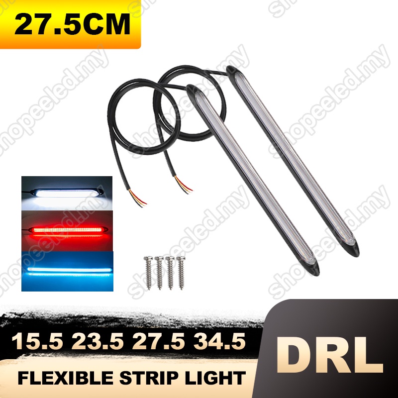 1pair 12V Daytime Running Light DRL Led Strip Bright drl daylight Car Led Turn Signal Lamp ...