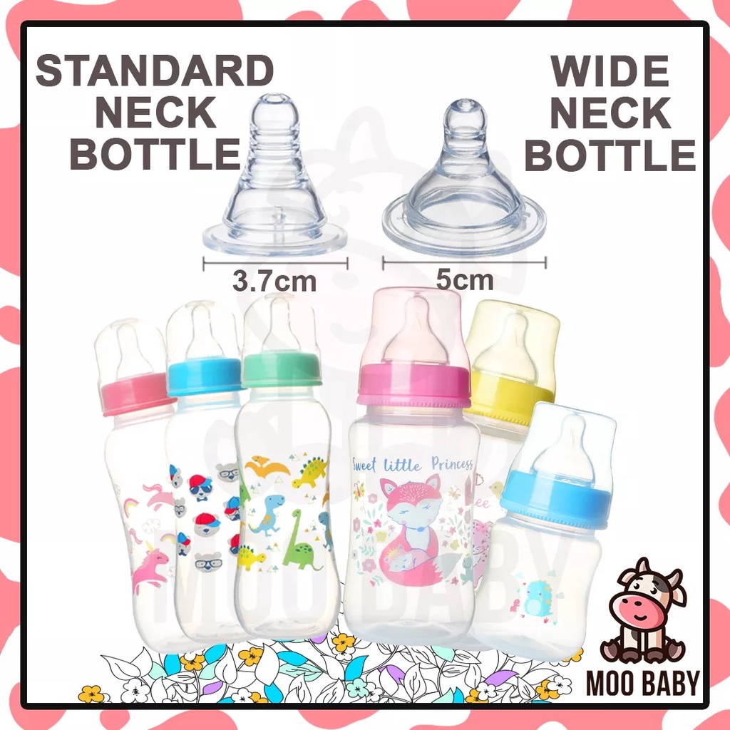 ⭐Moo Baby Puting Susu Slim Neck Puting X Cut Puting Botol Susu Murah ...